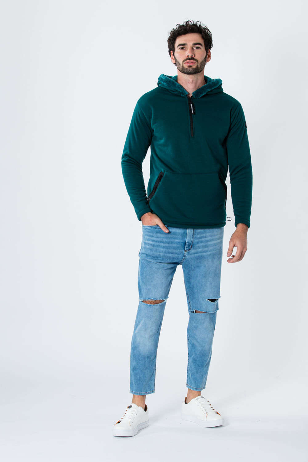 Buzo Cabalto Azul Petroleo - TASCANI