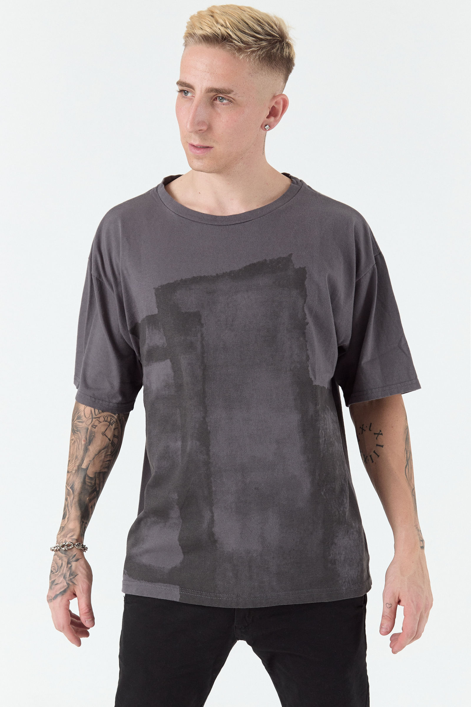 Remera Baina Gris Topo - TASCANI
