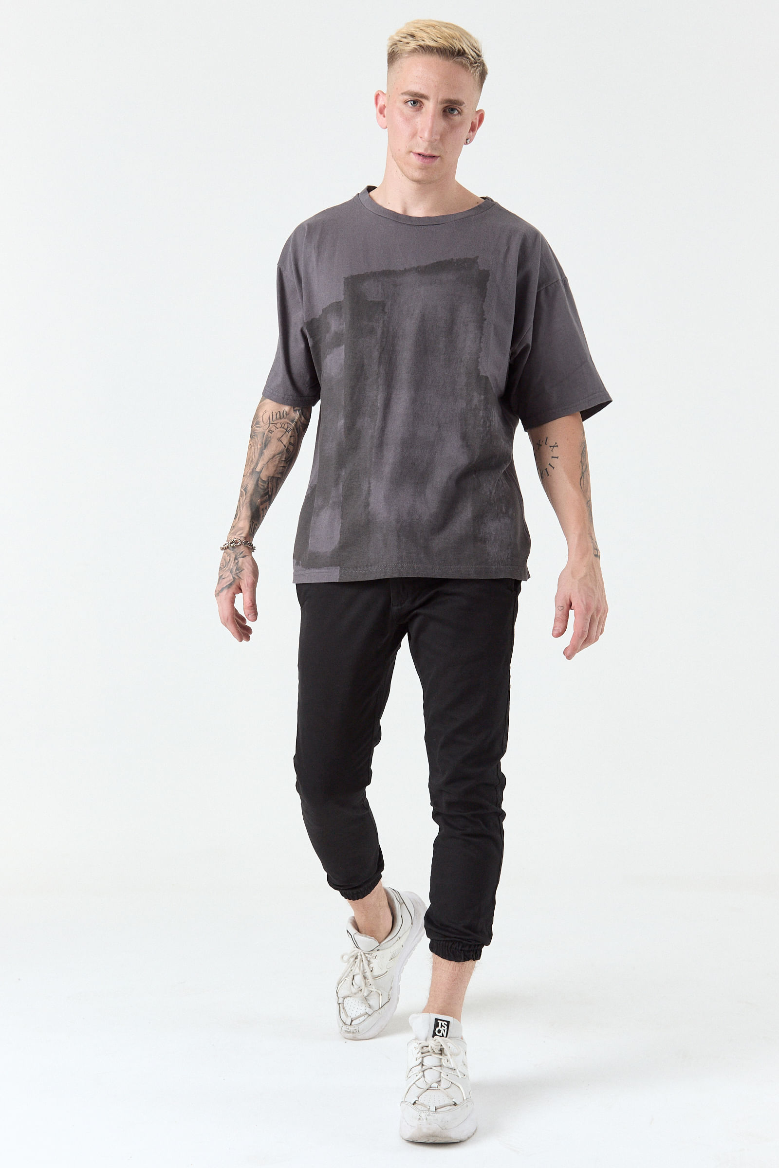 Remera Baina Gris Topo - TASCANI