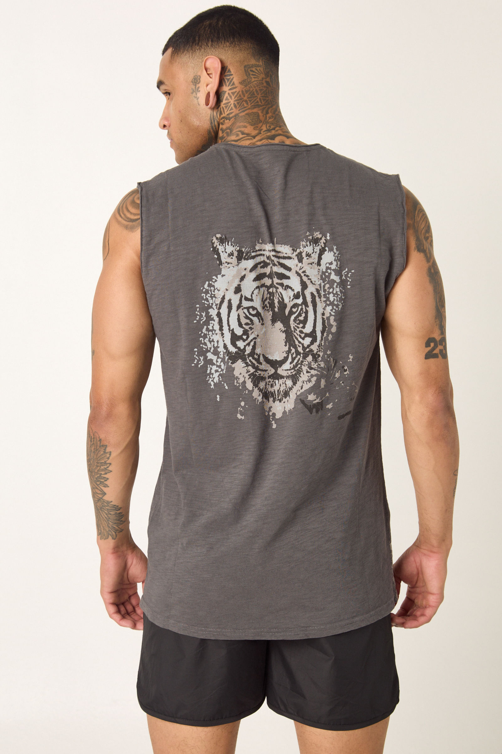 Remera Sm Facha Gris Topo - TASCANI