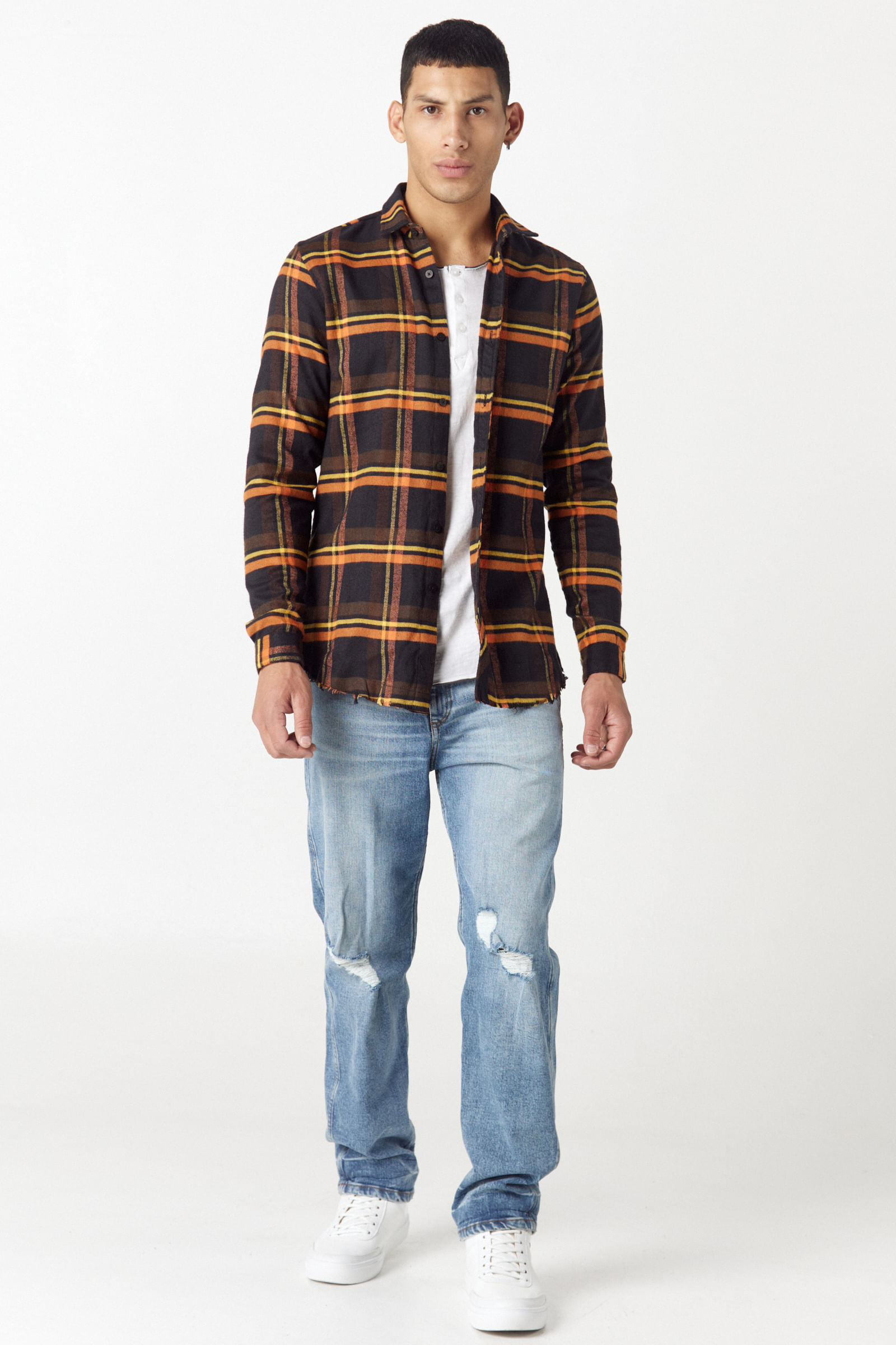 Camisa Ml Akrita Naranja - TASCANI