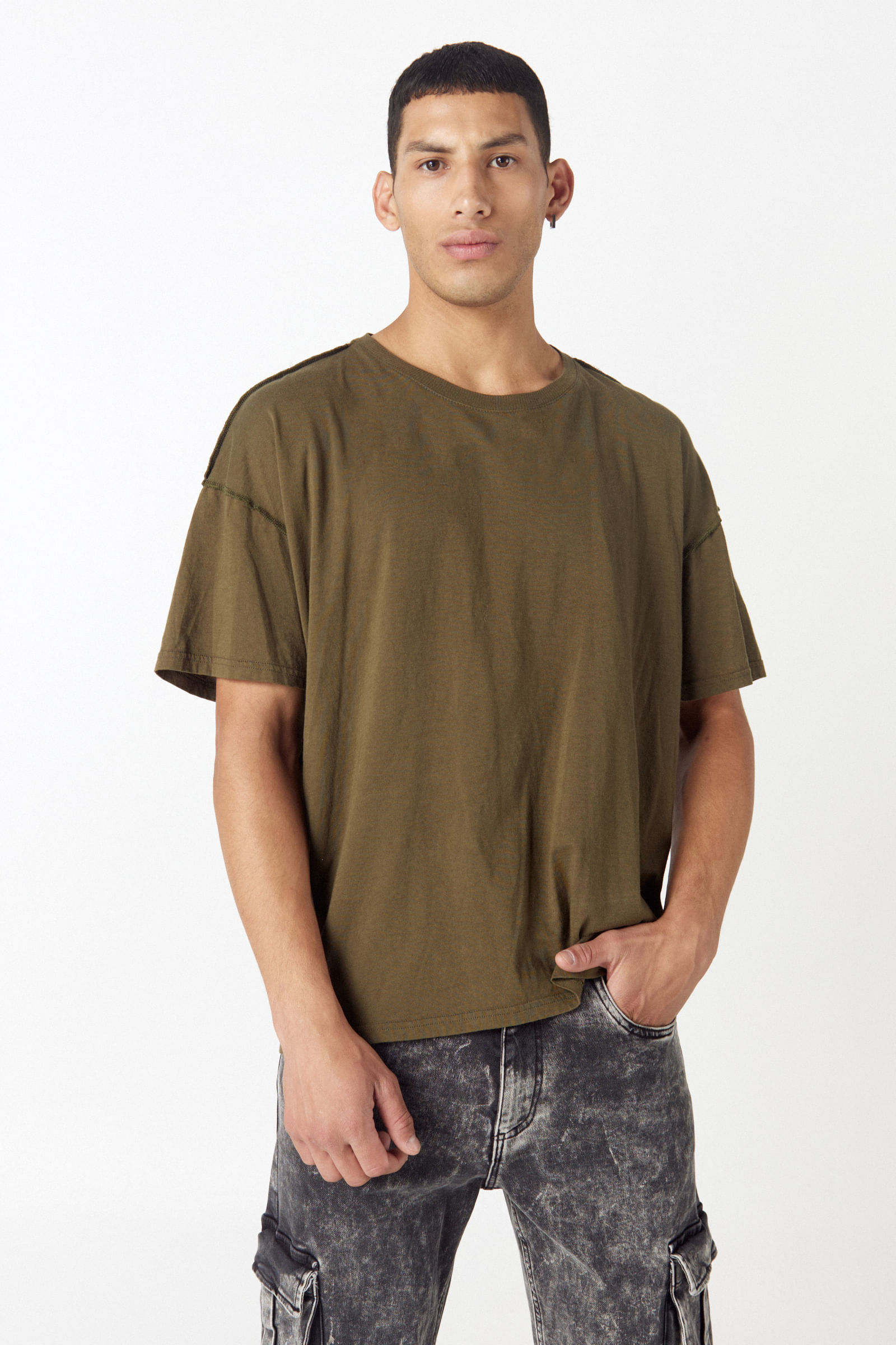 Remera Mc Bamich Verde Militar - TASCANI