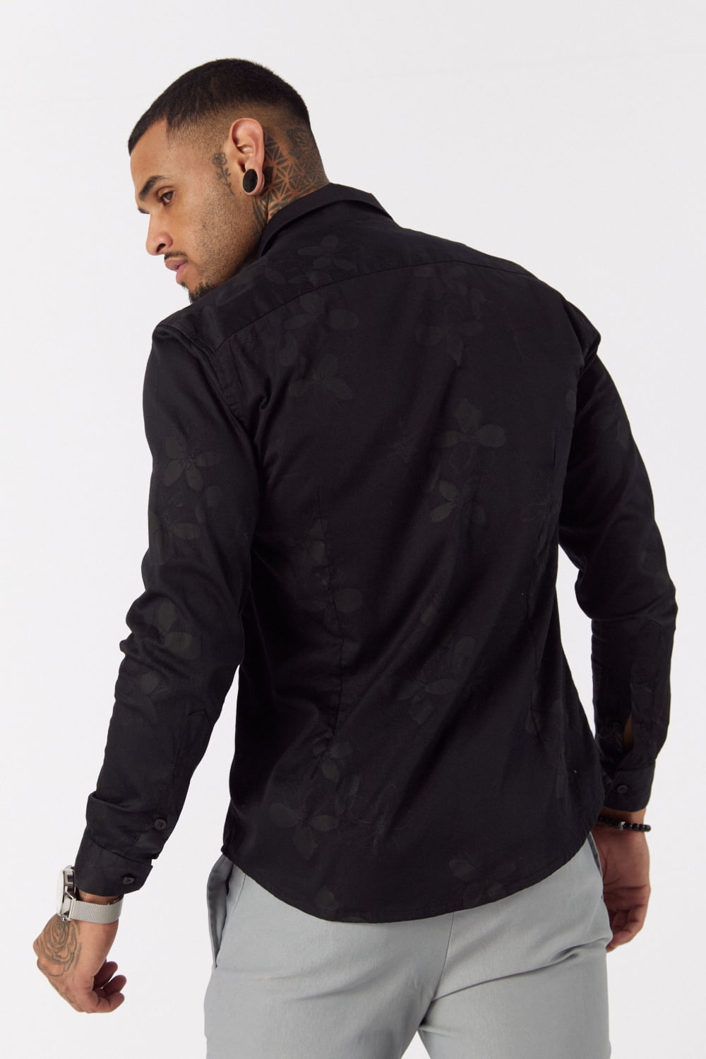 Camisa Ml Anis Negro - TASCANI