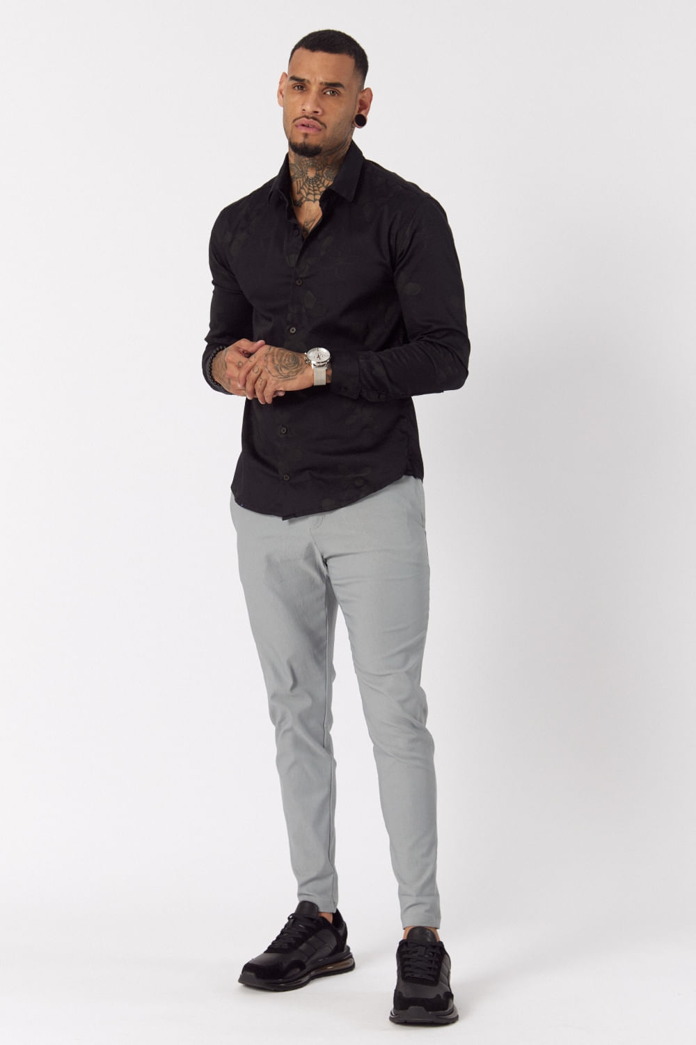 Camisa Ml Anis Negro - TASCANI